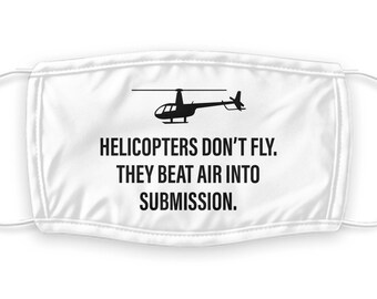 Helicopter Face Mask | Etsy