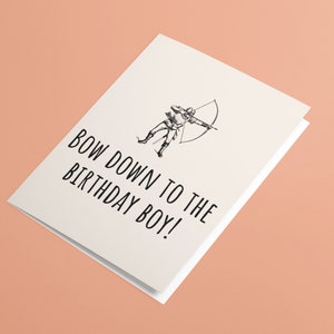 Printable Archer Birthday Card - Funny Archery Birthday Card ...