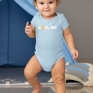Funny Baby One-piece - Bitcoin Baby Shirt - Hodl Me - Crypto Currencies ...