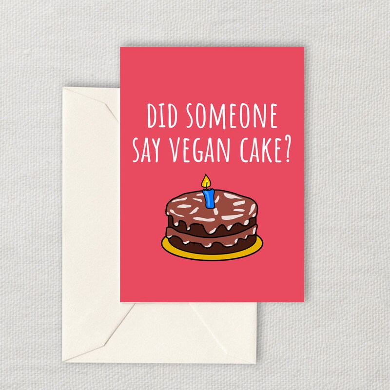 Vegan Card - Etsy
