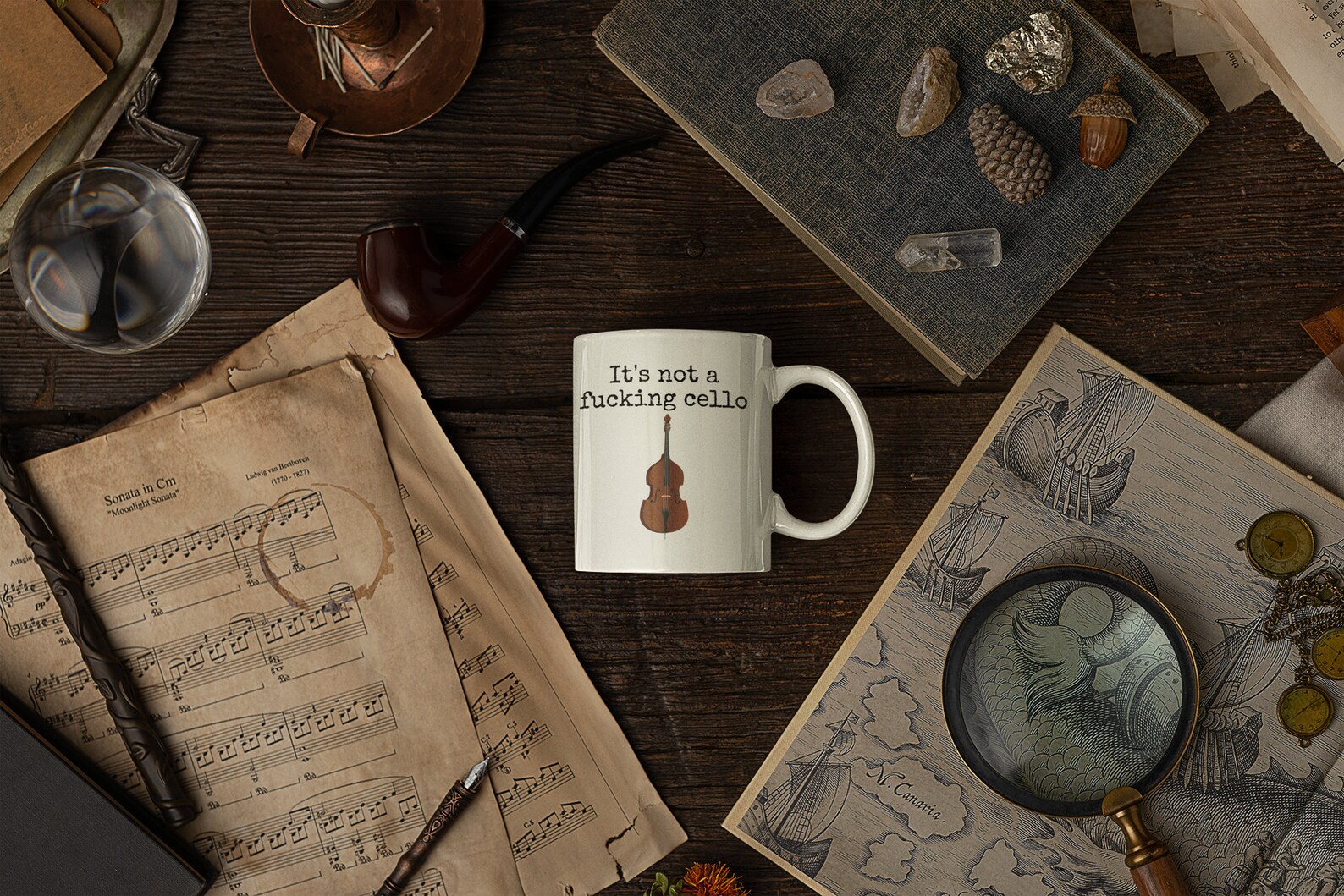Funny Bass Coffee Mug - Double Bass Gift - Bass Player Present - It's ...