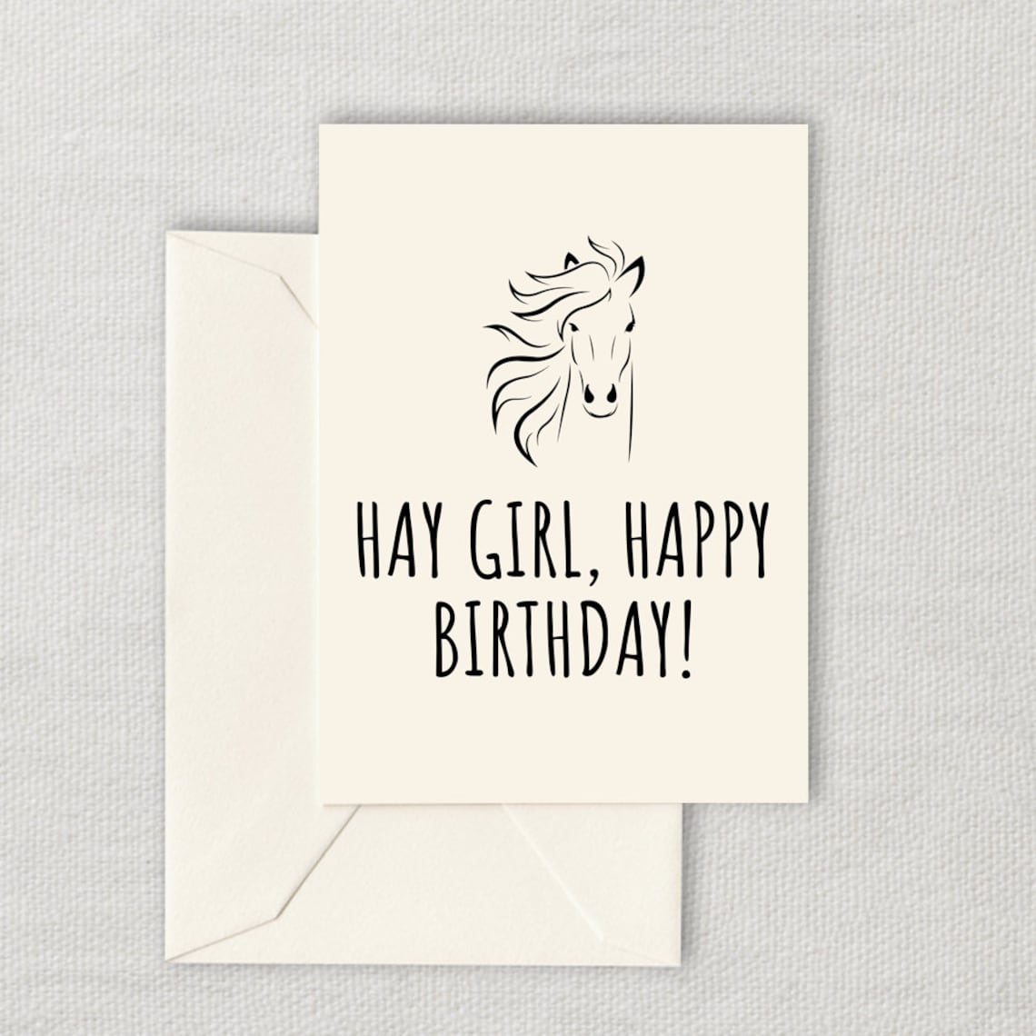 Printable Horse Lover Birthday Card - Equestrian Birthday Card - Funny ...