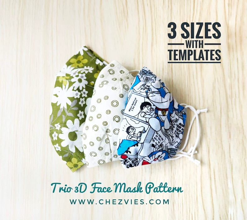 Pdf Pattern Extra Spacious Face Mask Designed with a lot of | Etsy