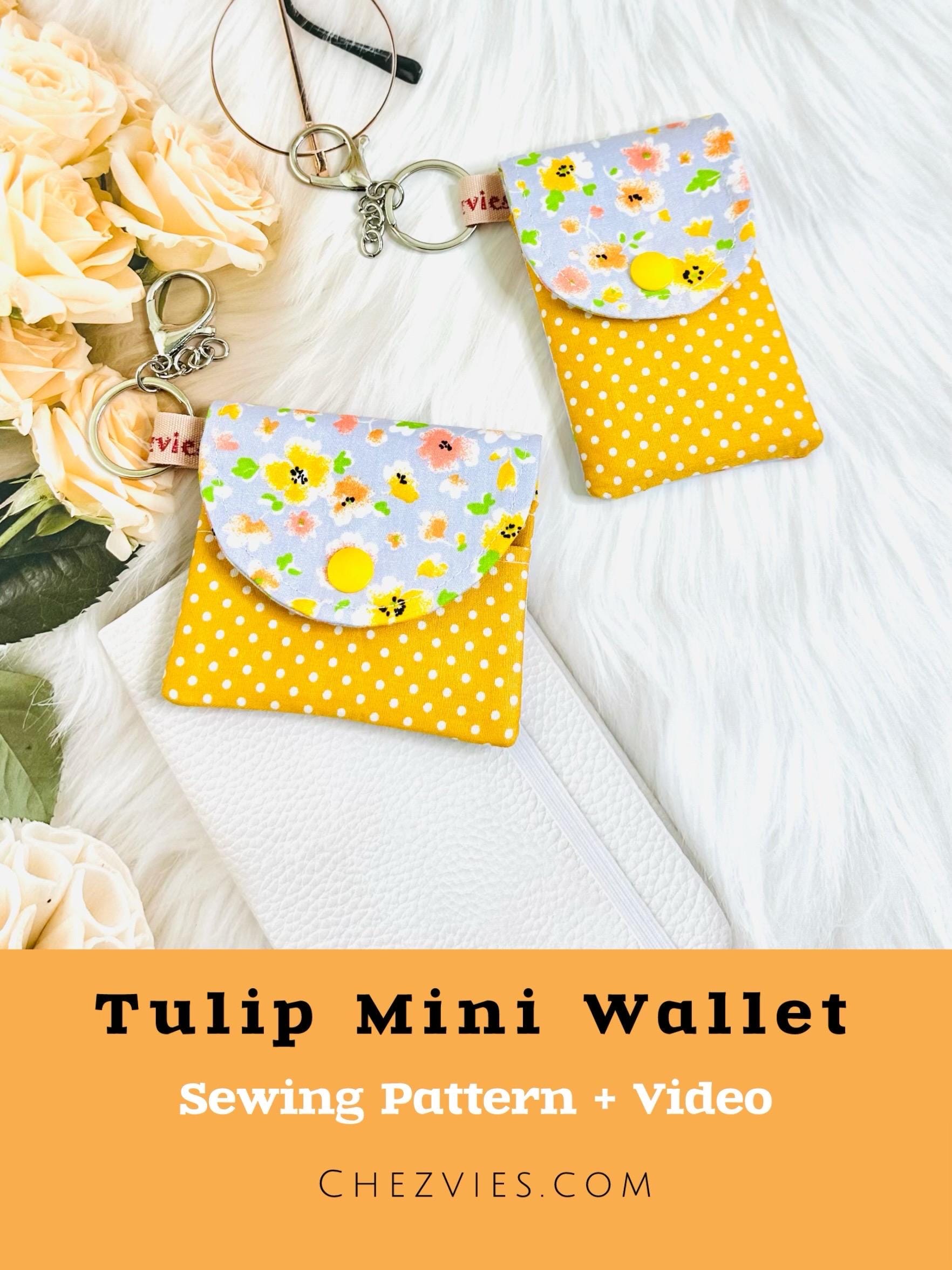Mini Keychain Wallet Sewing Pattern: Beginner-friendly (PDF Pattern) - Etsy