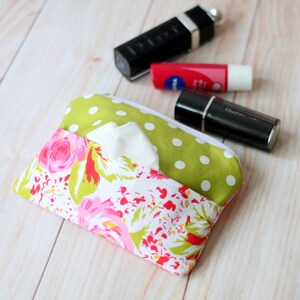 Small Zippered Tissue Pouch Sewing Pattern With Full Templates and ...