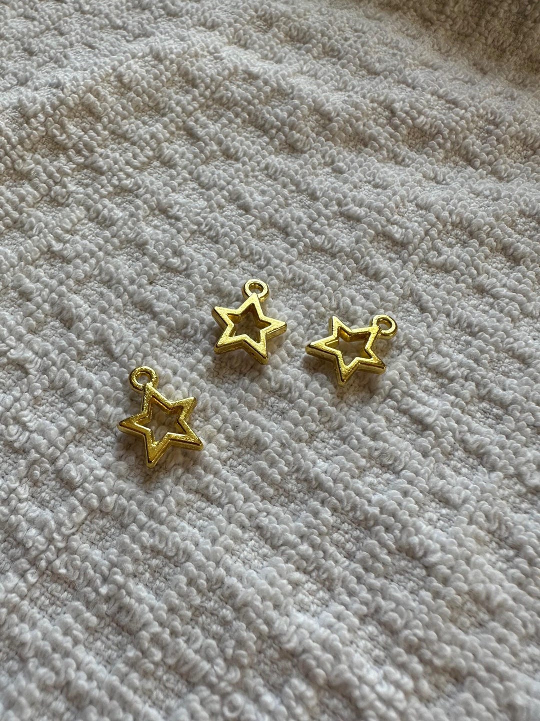 Gold Star Charm, Star Charms, Cut Out Star - Etsy
