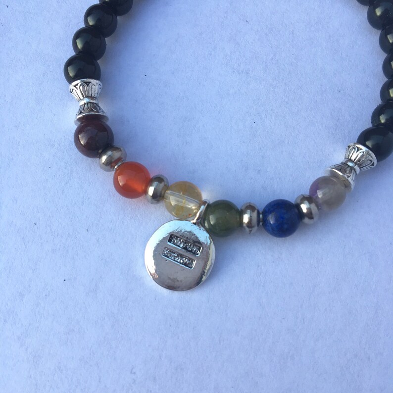 Rainbow Stone Equality Bracelet, Rainbow Colored Stones, Equality ...