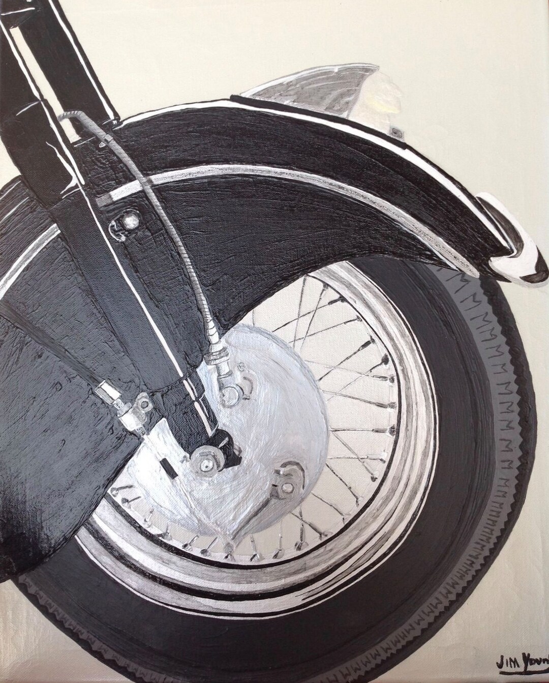 Indian Motorcycle Print of My Original Painting - Etsy