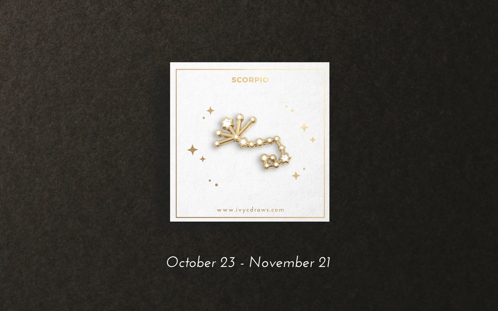 Scorpio Zodiac Constellation Pin - Etsy