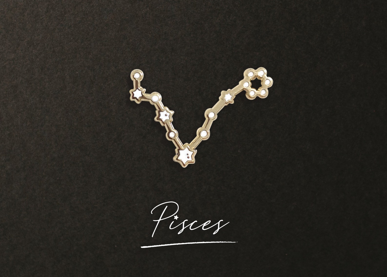 Pisces Zodiac Constellation Pin - Etsy