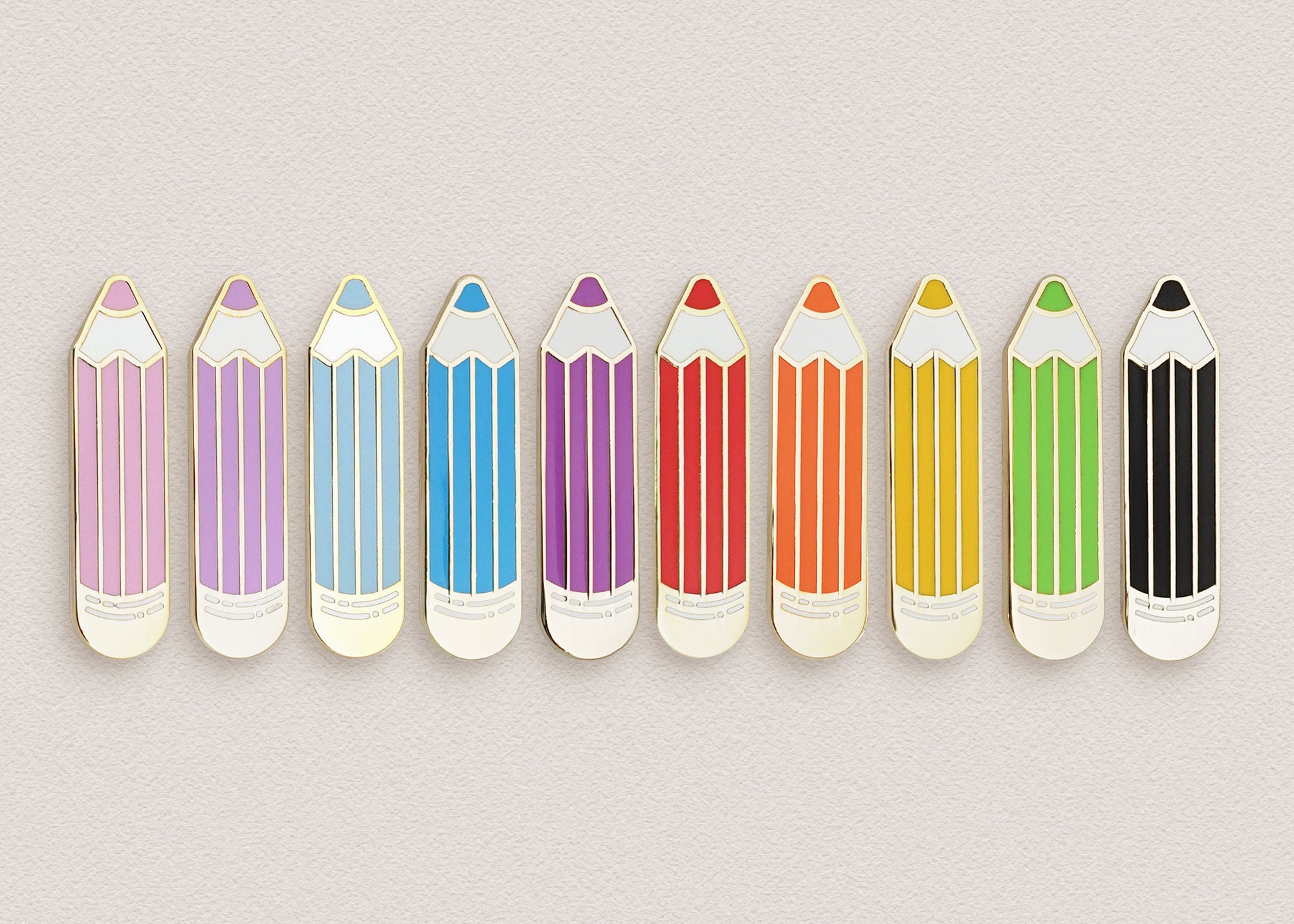Colored Pencil Enamel Pins - Etsy