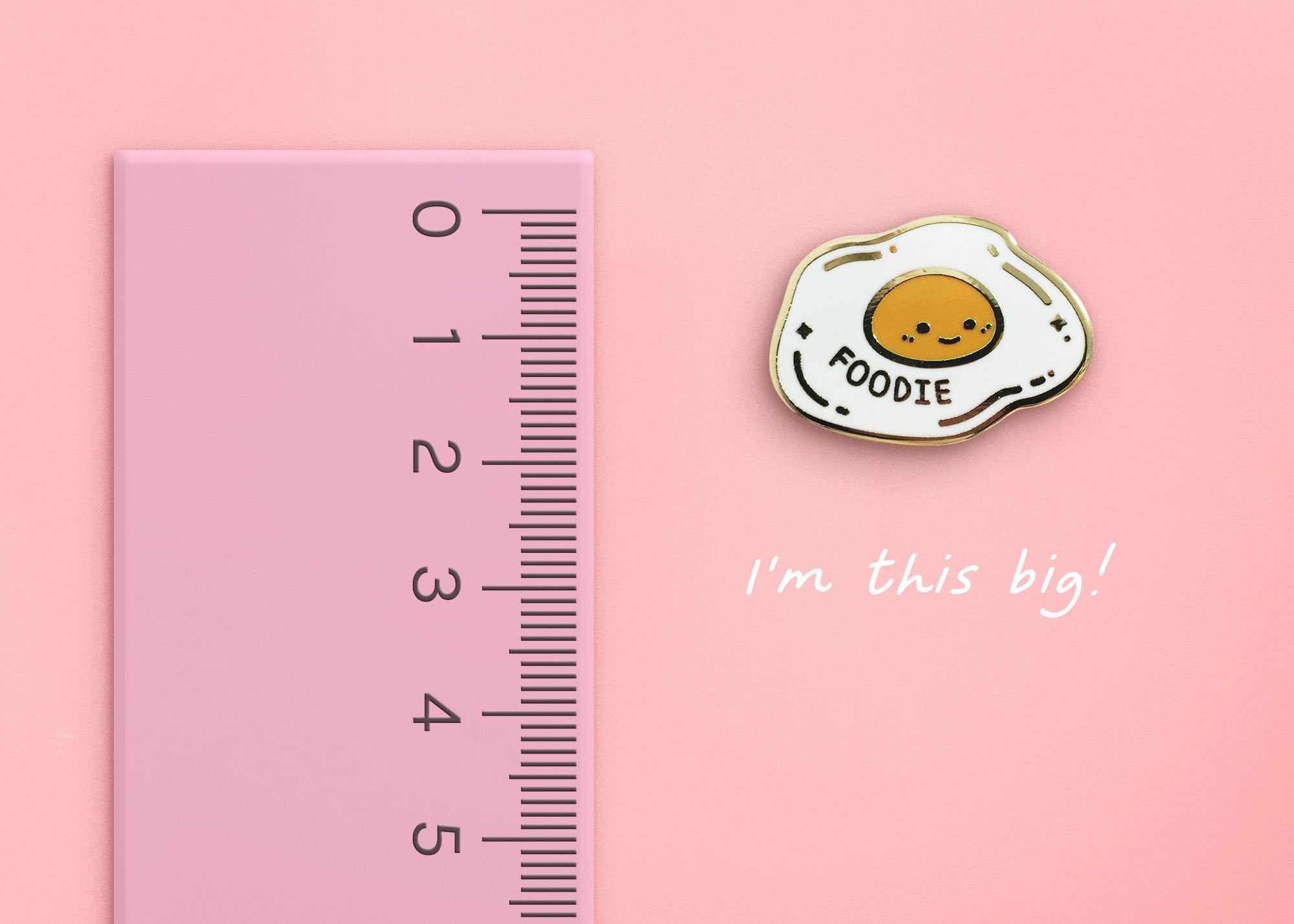 Egg Enamel Pin - Sunny Side up - Gift for Foodies - Etsy