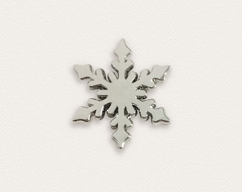Snowflake Pins With Lovers Inside of Snowflake | Enamel Pin | Gift for ...