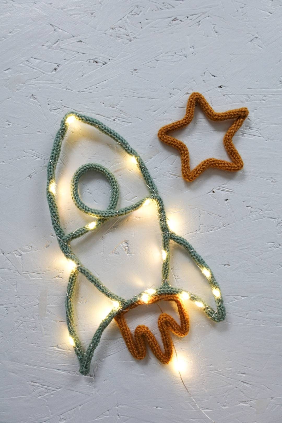 Knitted Rocket/ Light - Etsy