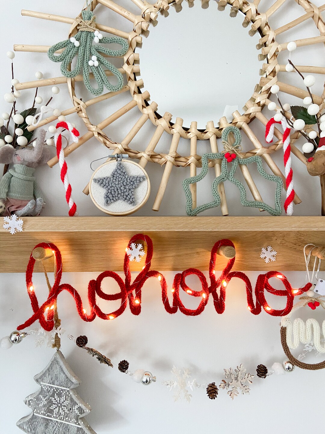 Knitted Hohoho Light - Etsy