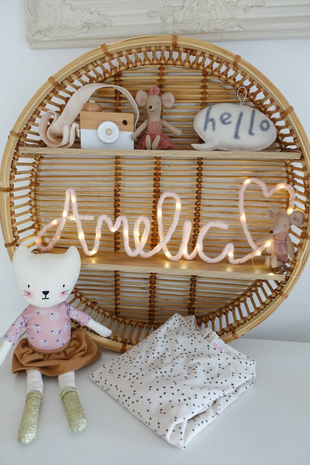 Knitted Name Light - Etsy UK