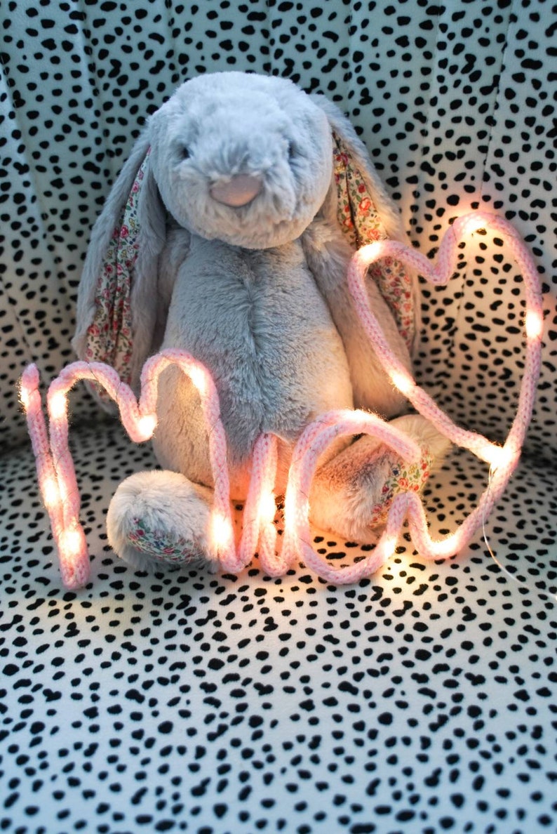 Knitted Name Light - Etsy UK