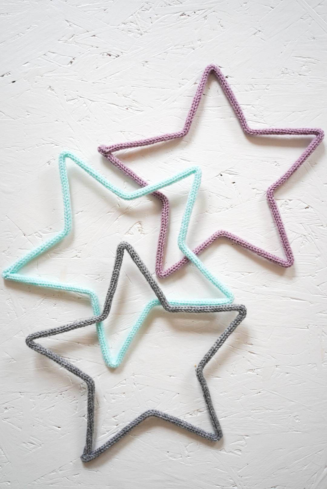 Knitted Star/with Lights - Etsy