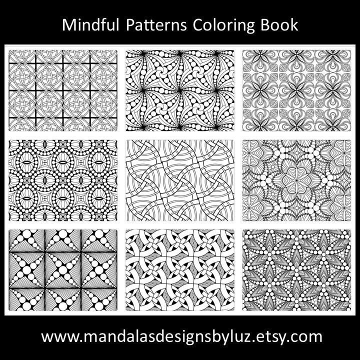 MINDFUL Patterns COLORING BOOK for Adults: an Adult Coloring Book With ...