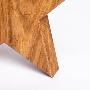 Holzsterne Eiche 3er Set zum hinstellen | mit Naturöl behandelt | Stern Holz Holzstern Deko Groß ...