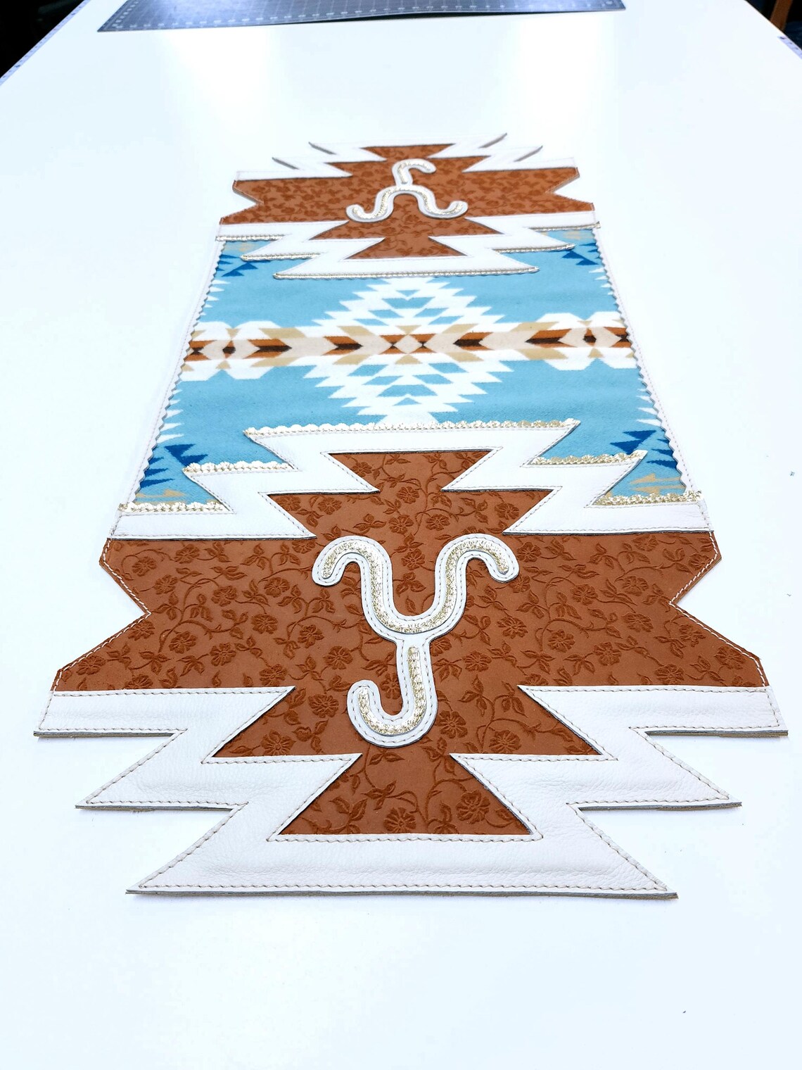 Custom Western Table Runner, Pendleton Table Runner, Cowhide Decor - Etsy