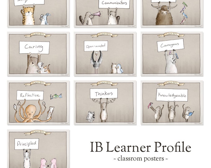 IB Learner Profile - Classroom Posters (printable Download) - Etsy
