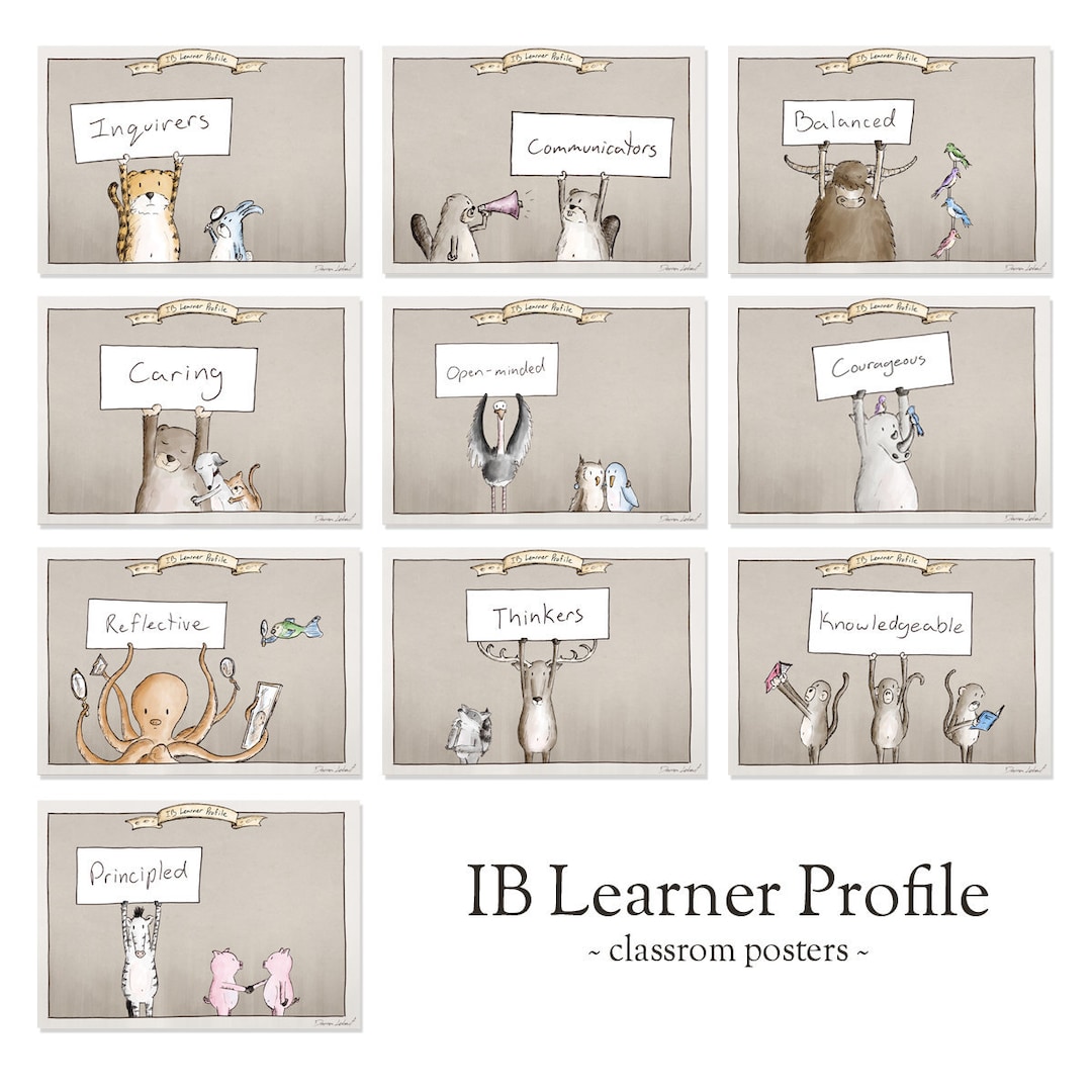 IB Learner Profile Classroom Posters printable Download - Etsy
