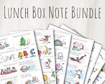 Lunchbox Jokes Printable Lunch Box Notes Jokes for Kids - Etsy