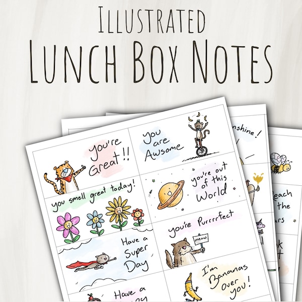 Lunch Box Notes - Etsy