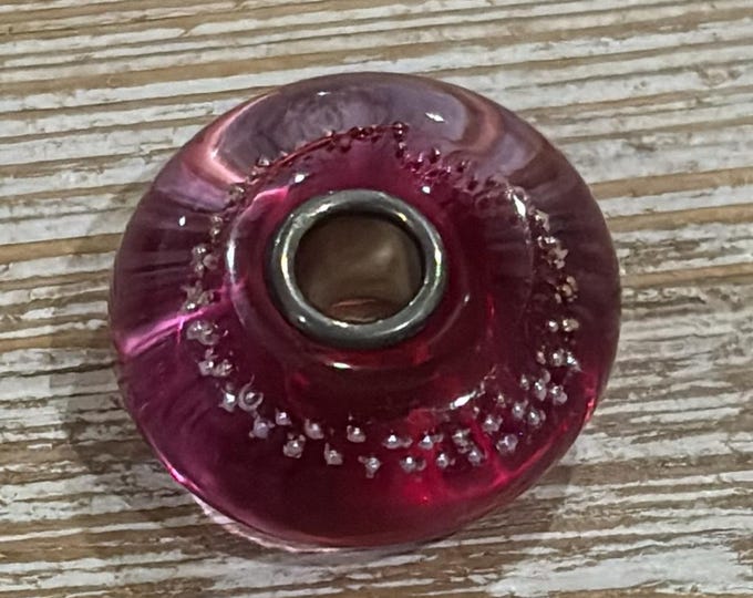 Stunning Authentic Trollbead Purple Stripes Glass Bead Charm RETIRED ...