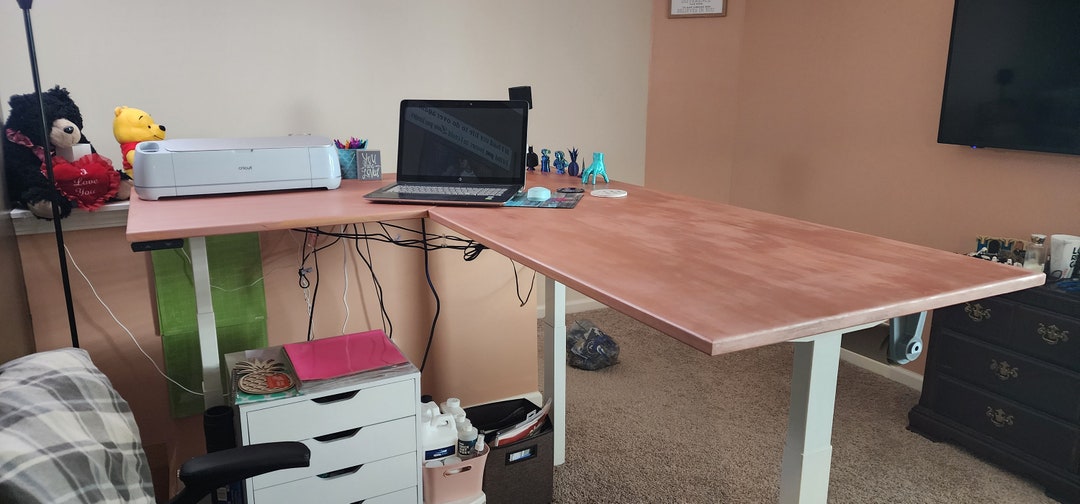 Custom Sit Stand Corner Desk - Etsy
