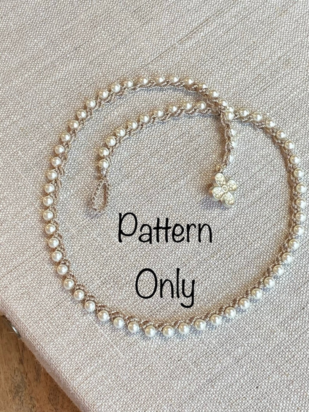 Bead Crocheted Choker Necklace Photo-tutorial Pattern - Etsy