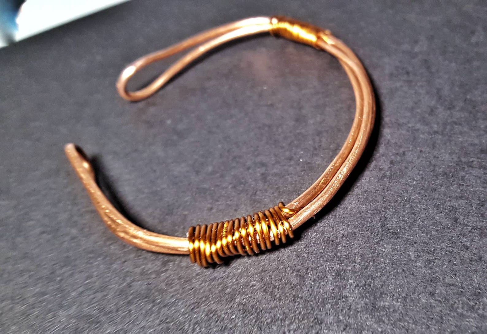 Copper Wire Wrapped Bracelet Twisted Copper Bracelet Copper - Etsy