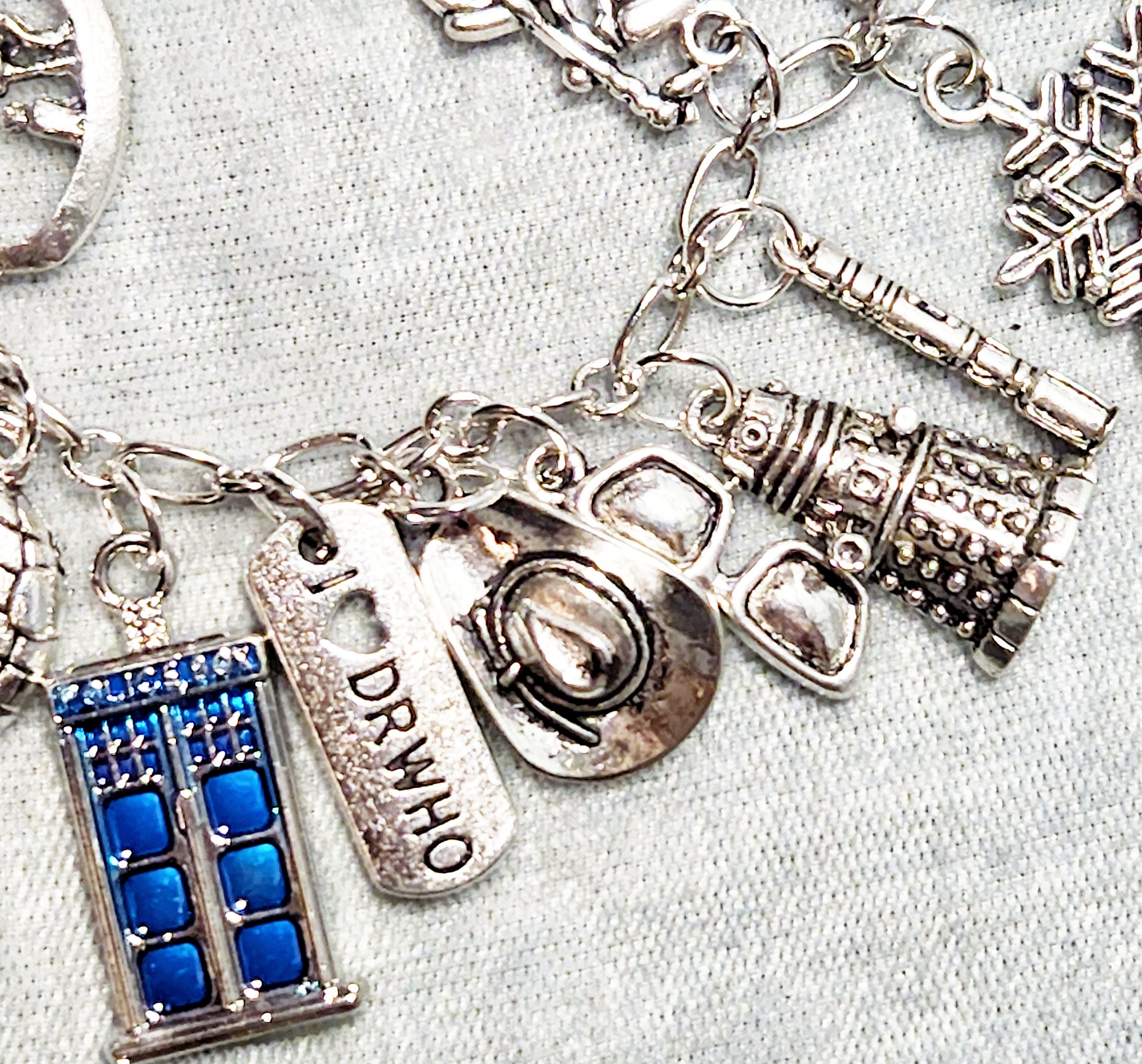 Doctor Who Charm Bracelet Colorful Charm Bracelet Beaded - Etsy