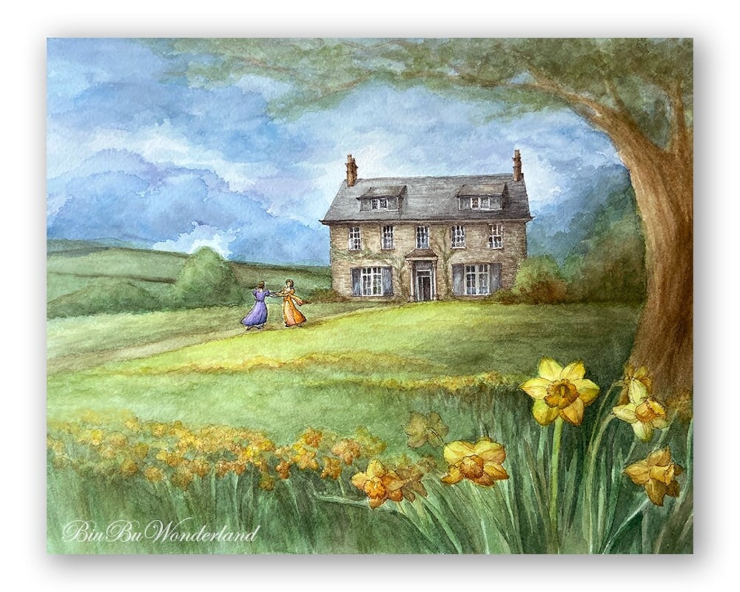 Sense and Sensibility Watercolor Giclee Print: Barton Cottage, Jane ...