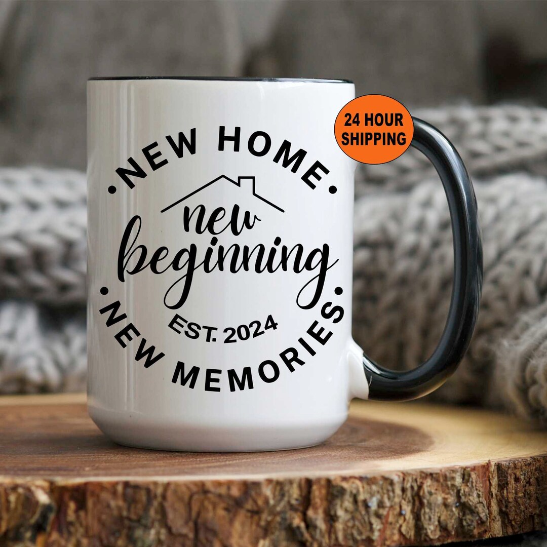 New Home New Beginnings Mug, Housewarming Gifts, New Home Owner, New ...