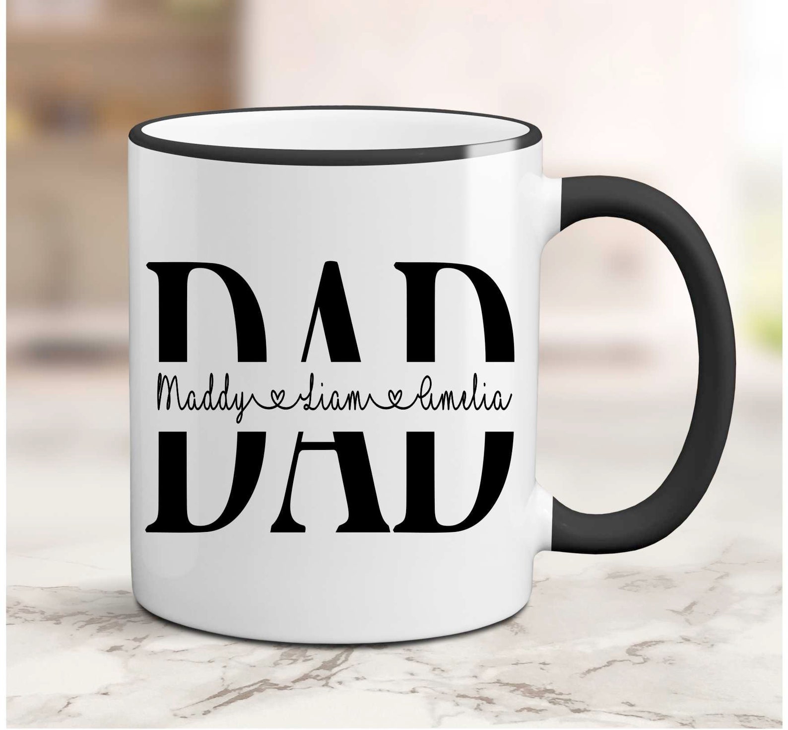 Custom Fathers Day Mug Personalized Father's Day Gift - Etsy