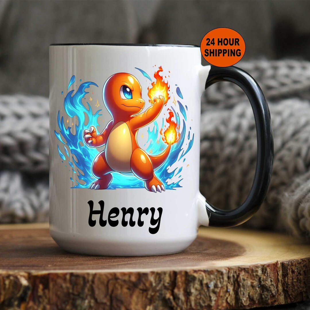 Personalized Charmander Mug, Pokemon, Charmander Gifts, Charmander ...