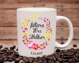 Future Mrs Mug Custom Mug for Future Mrs Future Mrs Engaged | Etsy