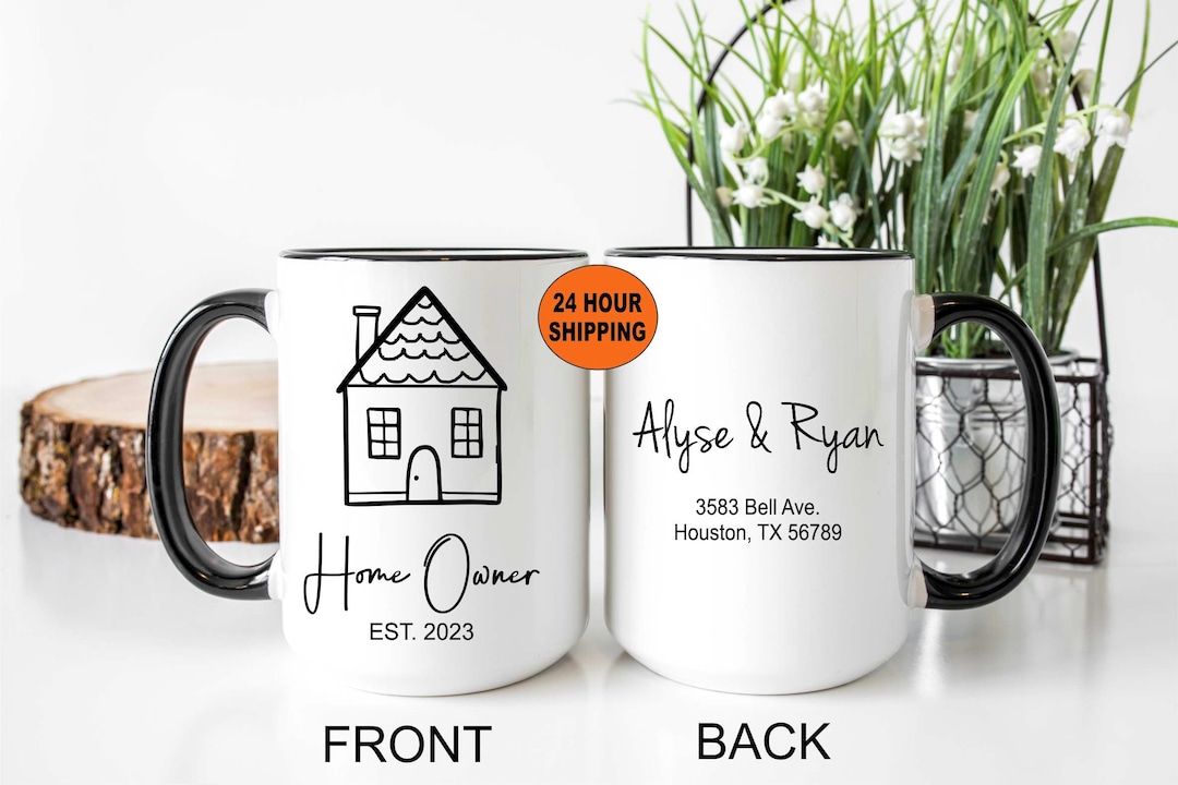 New Home Gift, Personalized New Home Mug, New Home Gift Basket, New ...