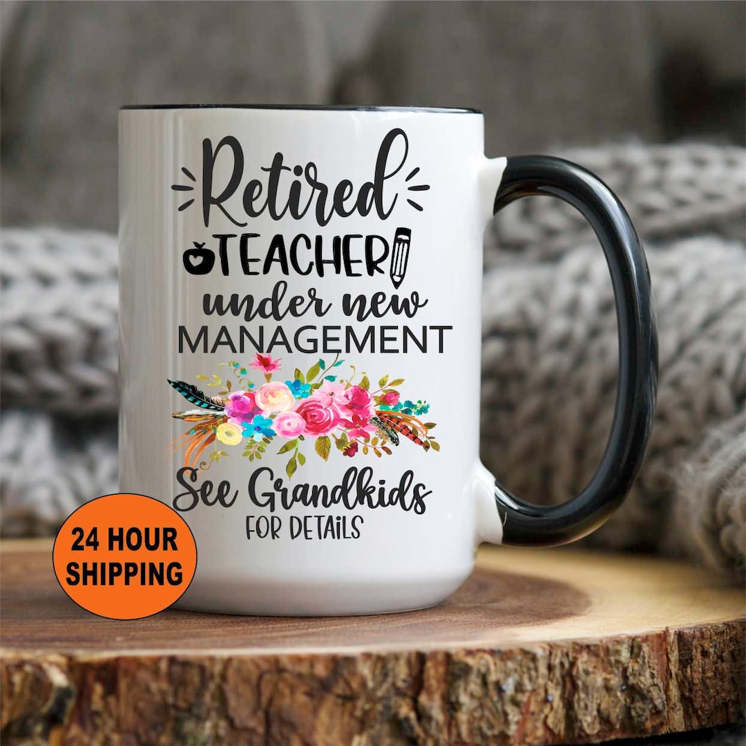 Teacher Retirement Gift, Teacher Retirement Mug, Personalized Teacher ...