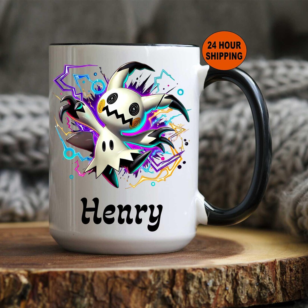 Personalized Mimikyu Mug, Pokemon, Mimikyu Gifts, Mimikyu Birthday ...