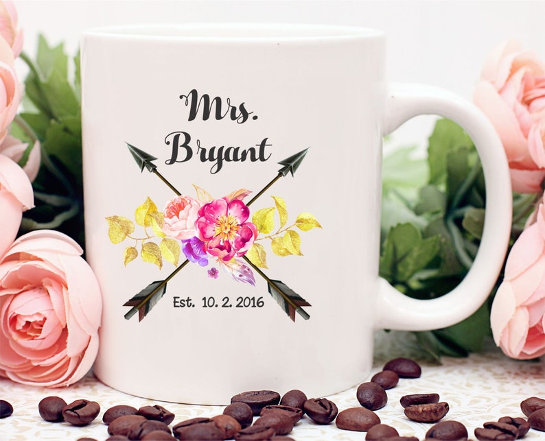 Custom Mrs. Mug Custom Bride Mug Mrs Anniversary Mug Custom | Etsy