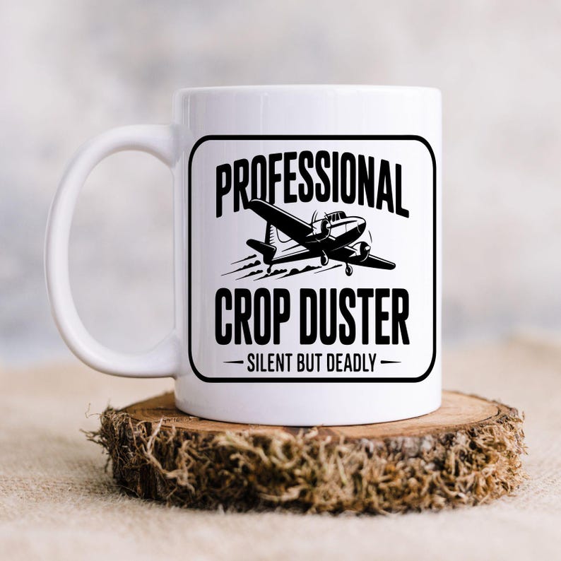 Personalized Funny Fart Mug | Professional Crop Duster Coffee Mug ...