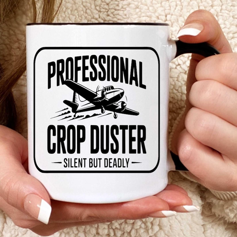 Personalized Funny Fart Mug | Professional Crop Duster Coffee Mug ...