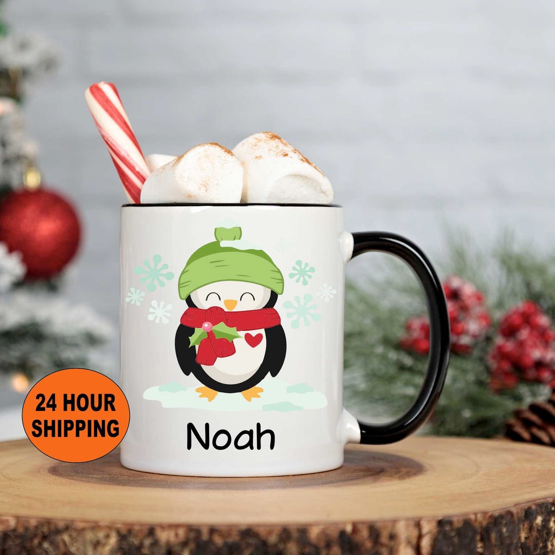 Kids Hot Chocolate Mug, Christmas Gift for Kids, Kids Christmas Mug ...