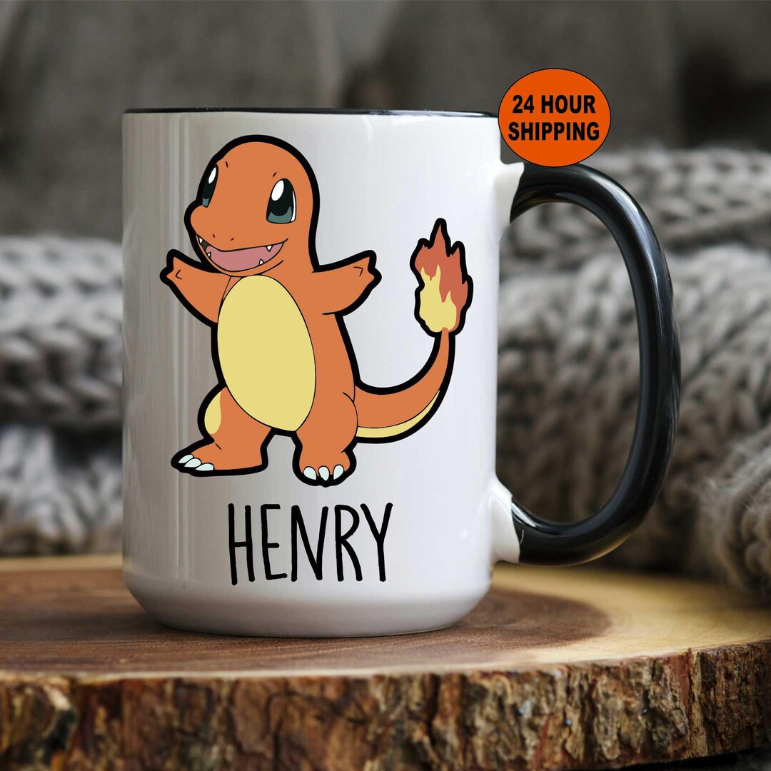 Personalized Charmander Mug, Pokemon, Charmander Gifts, Charmander ...