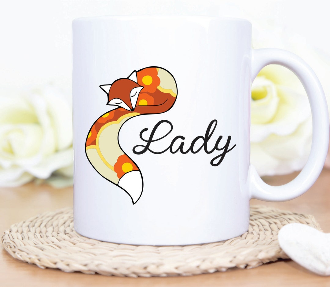 Foxy Lady Mug, Foxy Lady Coffee Mug, Custom Foxy Lady Mug, Fox Mug ...