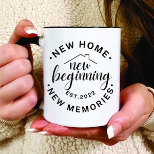 New Home New Beginnings Mug, Housewarming Gifts, New Home Owner, New ...