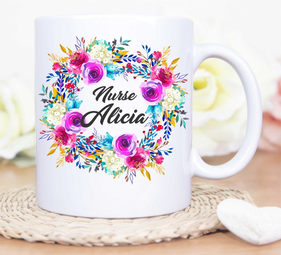 Custom Nurse Mug, Nurse RN Mug, Personalized Nurse Mug, Nurse Christmas ...